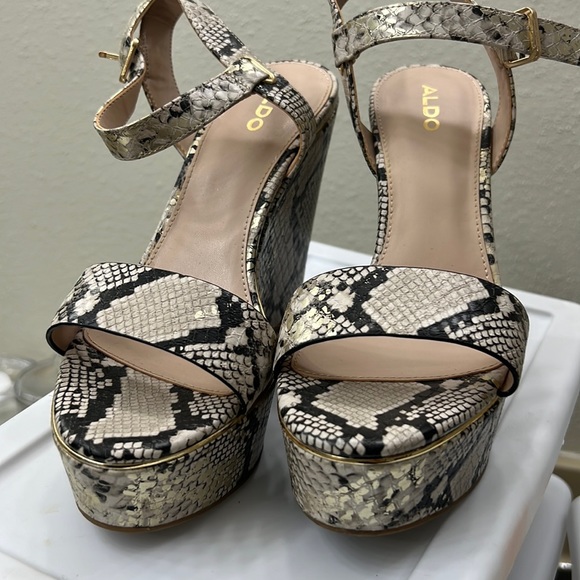 Aldo | Shoes | Snake Skin Wedges | Poshmark